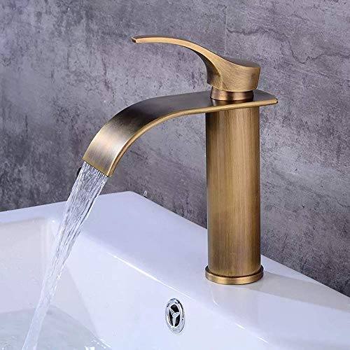 ShiSyan Y-LKUN Creative Ancient European Flake Export Home Hotel European Gold and Copper Antique Washbasin Faucet Beautiful and Durable