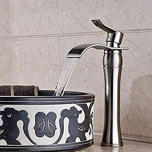 ShiSyan Y-LKUN Chrome Brass Faucetbasin Mixer Tap Lavatory Faucets Tall Body Brushed Nickel