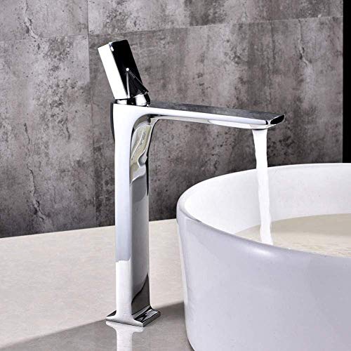 Y-LKUN Faucet Bathroom Sink Taps All Copper Basin Faucet Above Counter Basin Single Hole Hot and Cold Water Faucet Bathroom Personalized Wash Basin Faucet