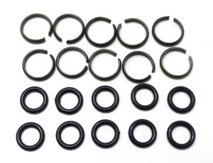 10 sets of 1/2" impact wrench socket retainer rings with o-ring,impact wrench tool parts and accessories，impact friction ring,hog ring,o-ring square drive socket retainer ring