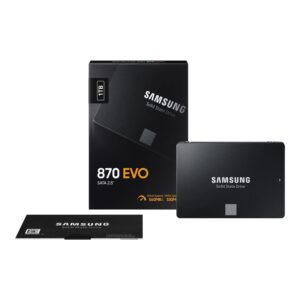 samsung ssd 870 evo, 1 tb, form factor 2.5”, intelligent turbo write, magician 6 software, black (internal ssd)