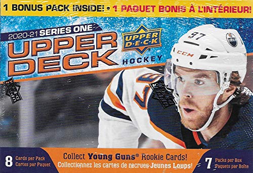 2020 2021 Upper Deck Hockey Series One Factory Sealed Unopened Blaster Box of Packs Possible Young Guns Rookies and Jerseys