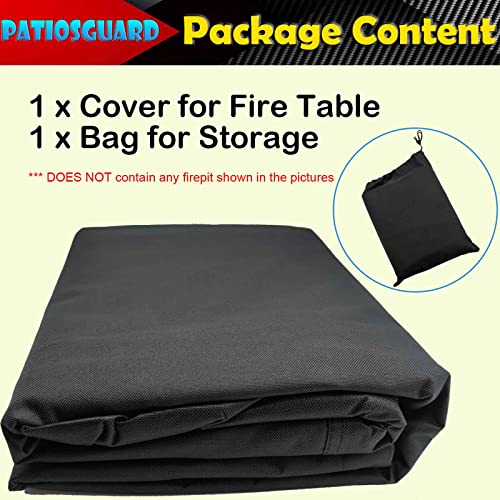 Gas Fire Pit Table Cover Square