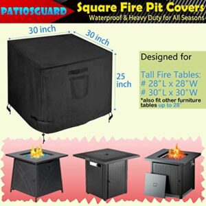 Gas Fire Pit Table Cover Square