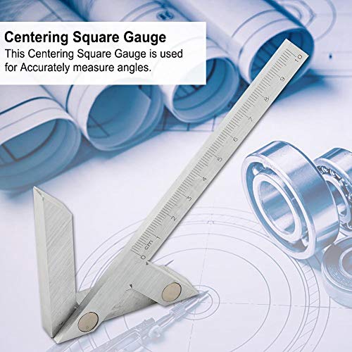 Pipe Center Finder, Center Finder Tool, Cylinder Center Finding Tool, 100 * 70mm Centering Square Finder, Framing Square for Accurately Measure Angles