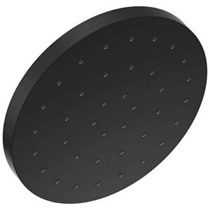 delta faucet 52160-bl25 delta h2oknietic single setting ultrasoak shower head, 2.5 gpm water flow, matte black