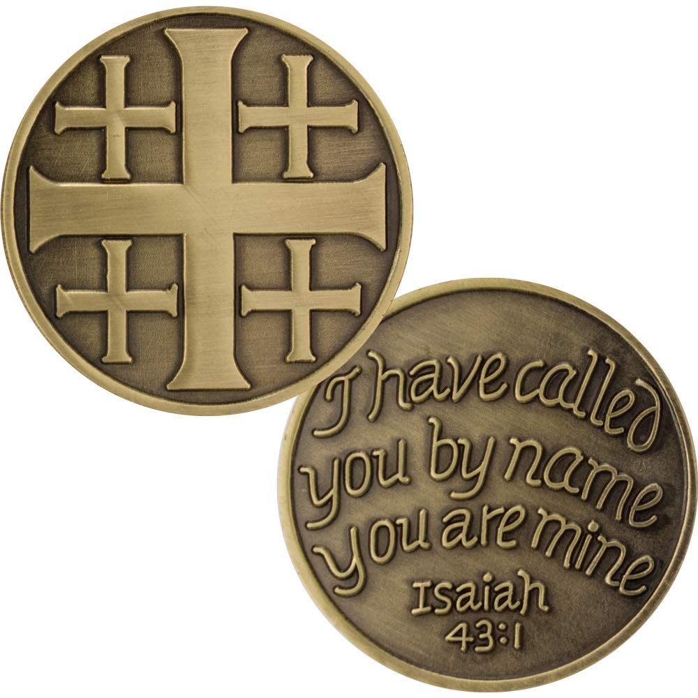 Jerusalem Cross Coin Bronze (Pkg of 4)