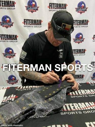 The Undertaker Signed Autographed Championship Belt JSA Authenticated WWE WWF - Autographed Wrestling Robes, Trunks and Belts