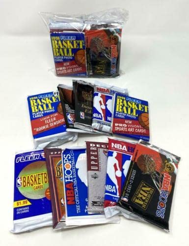 HUGE LOT: 300 Unopened Basketball Cards in Factory Sealed Packs of NBA Cards - Unsigned Basketball Cards