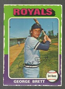 from duryea find 1975 topps mini blank back proof george brett rookie 228 *tphlc - baseball slabbed rookie cards