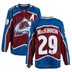 nathan mackinnon colorado avalanche autographed fanatics jersey - autographed nhl jerseys