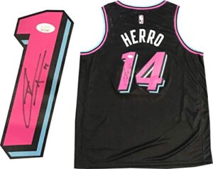 tyler herro autographed miami heat vicenight swingman jersey (jsa) - autographed nba jerseys