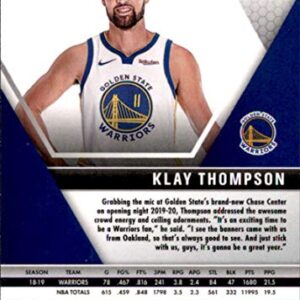 2019-20 Panini Mosaic Prizm Pink Camo #80 Klay Thompson Golden State Warriors Basketball Card