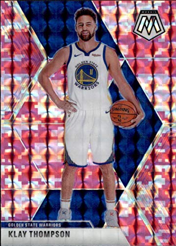 2019-20 Panini Mosaic Prizm Pink Camo #80 Klay Thompson Golden State Warriors Basketball Card