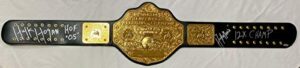 hulk hogan autographed wcw full size replica championship belt tristar 7703849 - autographed wrestling robes, trunks and belts