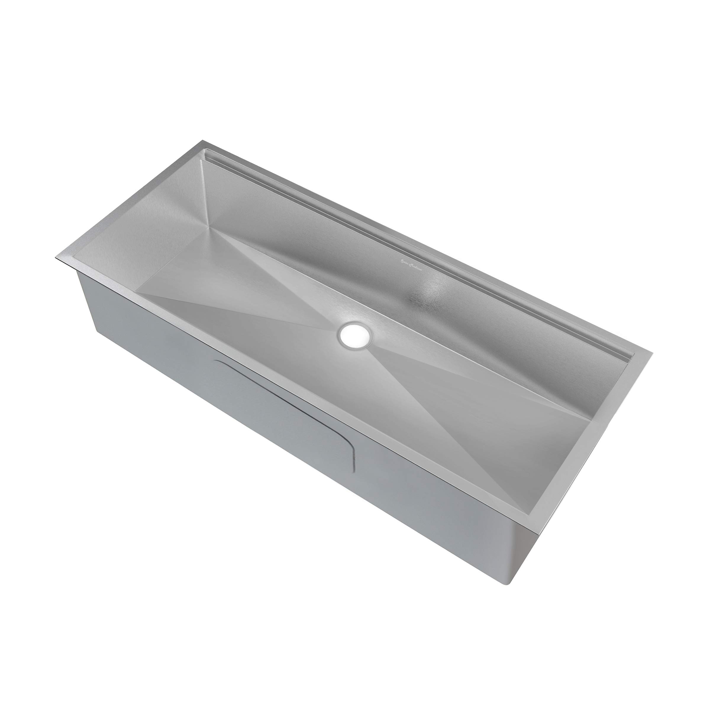 Swiss Madison Rivage 45 x 19 Single Basin Undermount Kitchen Workstation Sink, stainless steel (SM-KU756)