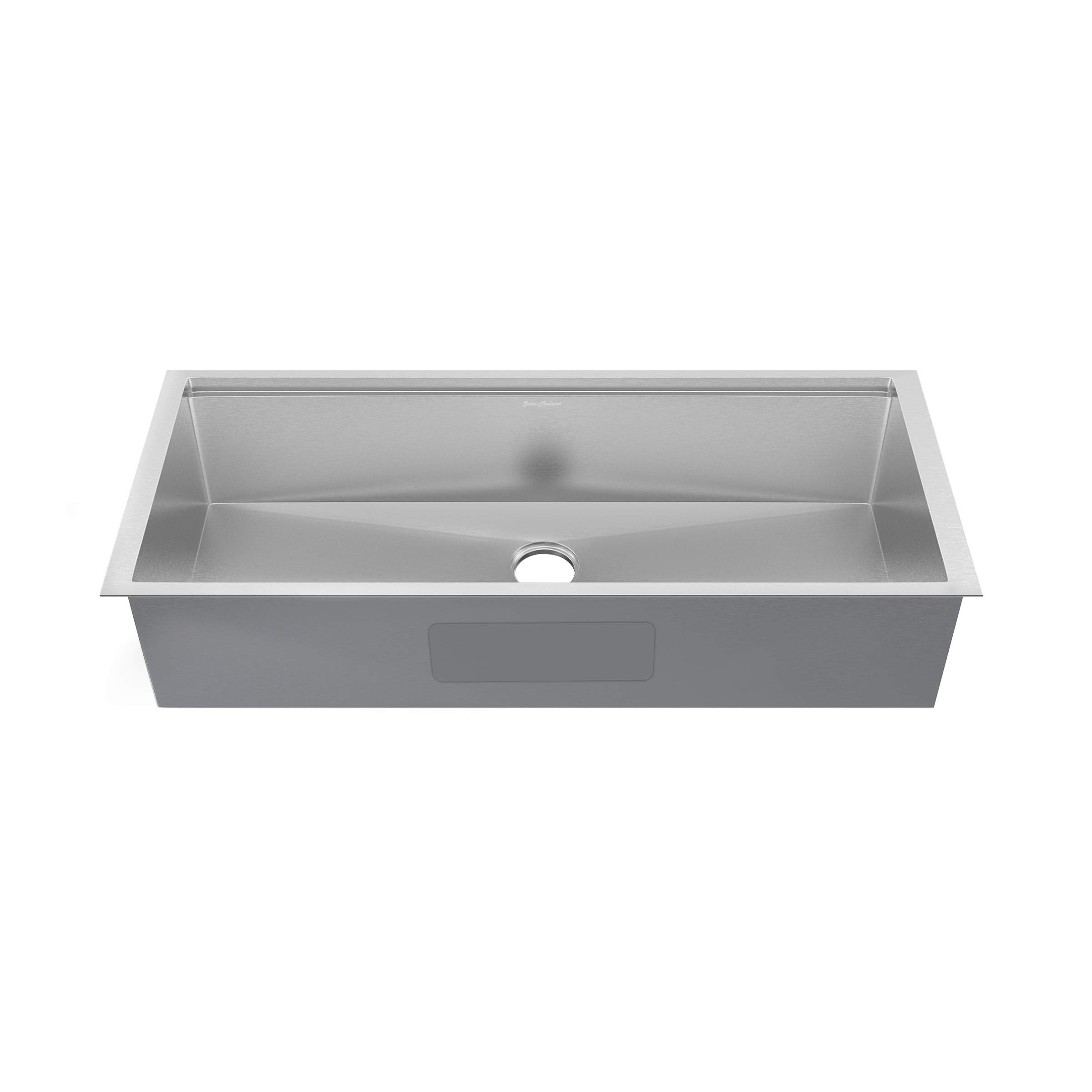 Swiss Madison Rivage 45 x 19 Single Basin Undermount Kitchen Workstation Sink, stainless steel (SM-KU756)