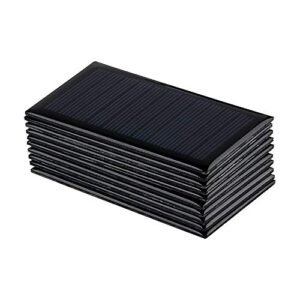 SUNYIMA 10Pcs (6V 50mA 3.14"x1.77") Mini Solar Panels for Solar Power Mini Solar Cells DIY Electric Toy Materials Photovoltaic Cells Solar DIY System Kits Without Copper Wire