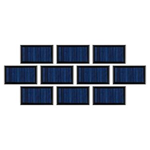 SUNYIMA 10Pcs (6V 50mA 3.14"x1.77") Mini Solar Panels for Solar Power Mini Solar Cells DIY Electric Toy Materials Photovoltaic Cells Solar DIY System Kits Without Copper Wire