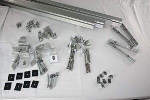 solar panel mounting kit to mount for 6 solar panels, with clamps, l-brackets & 88 inch rails