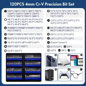 XOOL 200 in 1 Precision Screwdriver Kit, Electronics Repair Tool Magnetic Driver Kit with 164 Bits, Flexible Shaft, Extension Rod for Computer, iPhone, Laptop, PC, PS4, Xbox, Nintendo