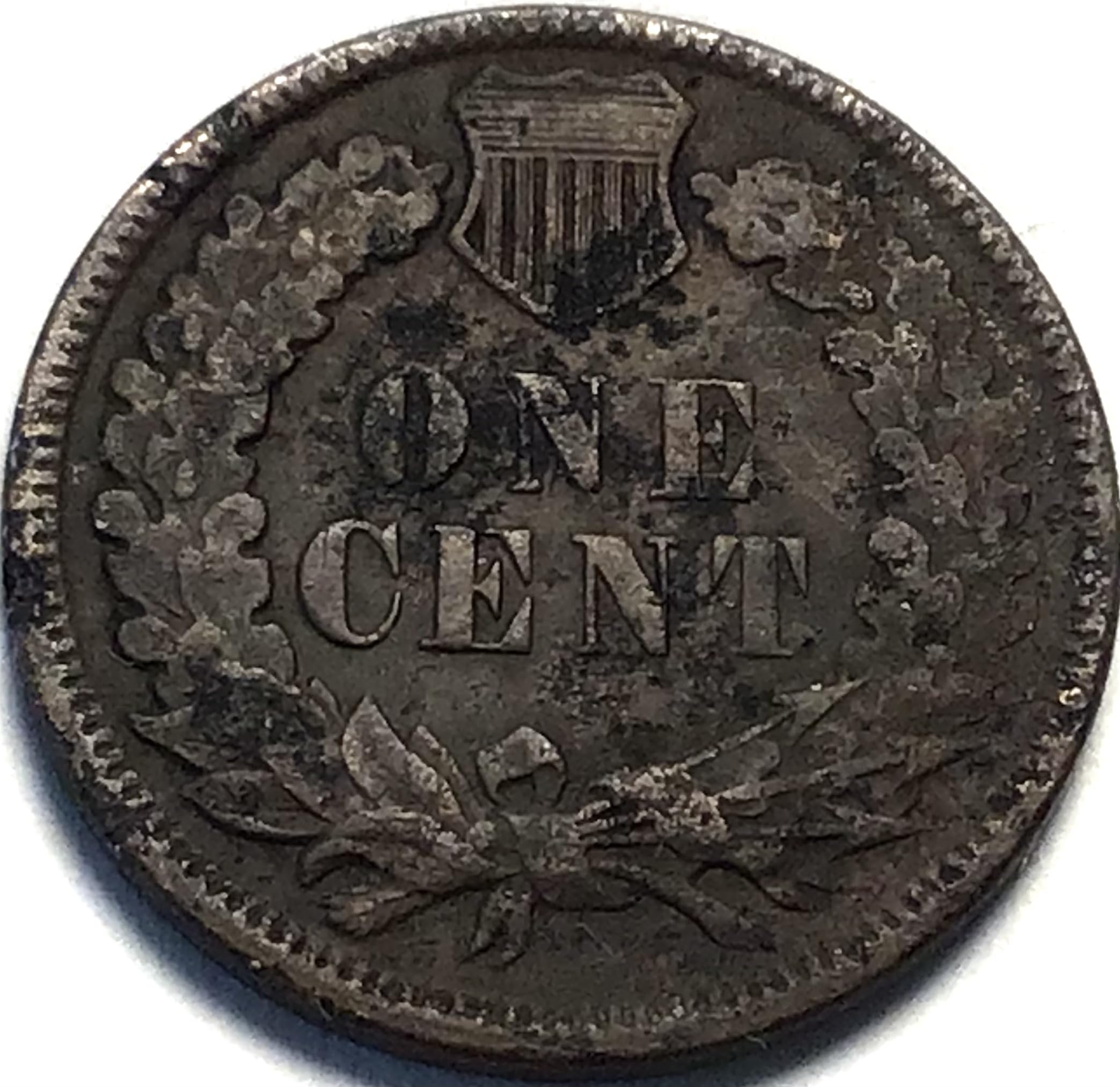 1890 P Indian Head Cent Penny Seller Fine