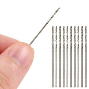 20 pcs 1.6 mm hss micro twist drill bit, mini high speed steel drill for wood, plastic, soft metal