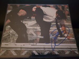 wwe wwf mich foley mankind hiac undertaker signed 8x10 photo autograph