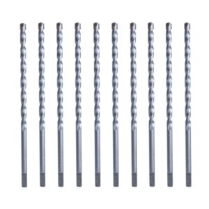 5/32"x3-1/2" 10pcs carbide tipped concrete masonry screw drill bits