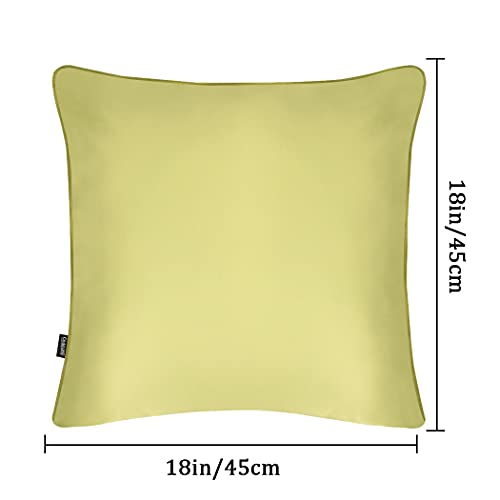 Coddsmz Pack of 6 Decorative Christmas Pillow Cover DIY Outdoor Waterproof Pillow Covers Decorative Garden Cushion Cover Throw Pillowcase for Patio Tent Balcony Couch Sofa (Khaki, 18x18in/45x45cm)