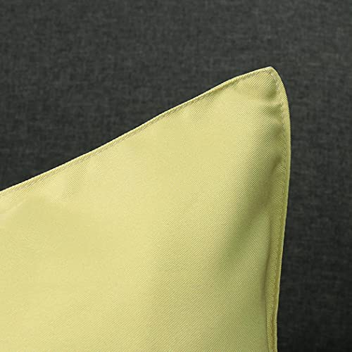 Coddsmz Pack of 6 Decorative Christmas Pillow Cover DIY Outdoor Waterproof Pillow Covers Decorative Garden Cushion Cover Throw Pillowcase for Patio Tent Balcony Couch Sofa (Khaki, 18x18in/45x45cm)