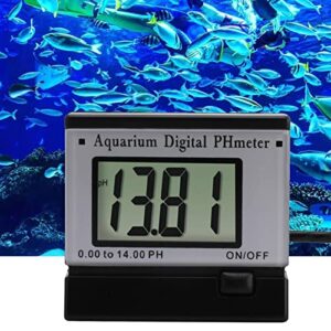 Oumefar Digital PH Monitor, Mini PH Meter ABS Quality Material Water Quality Tester 110V US Plug for Aquariums, PH Monitor Kit for Hydroponics Aquaculture Laboratory