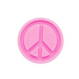 shiny peace sign (no hole) silicone mold, peace silicone mold, peace fondant mold,peace shape silicone mold,peace mold,peace resin mold, peace mould, peace chocolate mold, peace cake mold,no hole