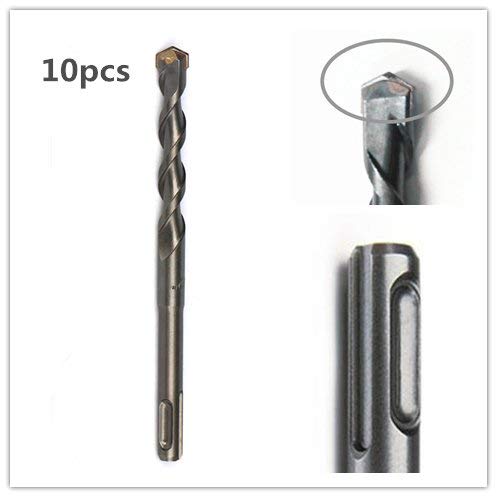 10PCS, 5/32" x 7" SDS Plus Hex Rotary Hammer Drill Bits for Concrete Screw, Rotary Drill Bit 5/32, SDS Plus Bits