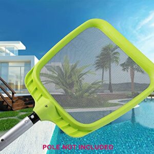 Sepetrel Pool Skimmer - Reinforced Frame & Large Opening Durable Nylon Leaf Rake Net,for Spa Pond Swimming Pool, Pool Cleaning Supplies and Accessories, (Pole Not Included)