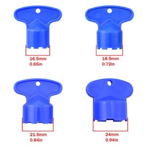 ZZHXSM 4pcs M16.5, M18.5, M21.5, M24 Built-in Bubbler Wrench Built-in Foaming Machine Kitchen Faucet Splash Proof Filter Screen Outlet Nozzle Accessories Cache Faucet Aerator Key