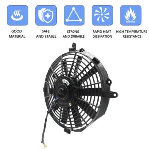 Pumplus Solar 12V DC Cooling Fan 80W Ventilator Gable Roof Vent Fan for Chicken Coop/Attic/Greenhouse