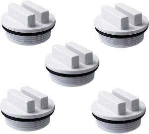 1.5" threaded pool spa return winterizing plug, filter drain plug sp1022c with o-ring for most hayward pentair pool filters(5pcs)