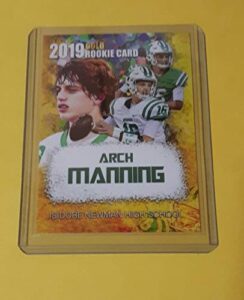 2019 arch manning confetti gold isidore newman high school rookie card