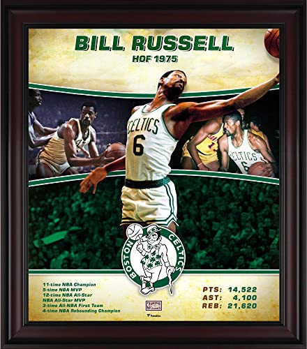 Bill Russell Boston Celtics Framed 15" x 17" Hardwood Classics Player Collage - NBA Player Plaques and Collages