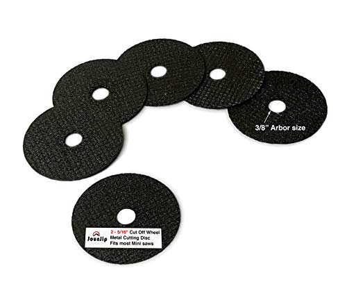 JOUNJIP 2 5/16" Cut Off Wheel Metal Cutting Disc Saw Blades - fits Most Mini Miter Cut Off Saw Chop Saw and Benchtop Saws with 3/8" Arbor