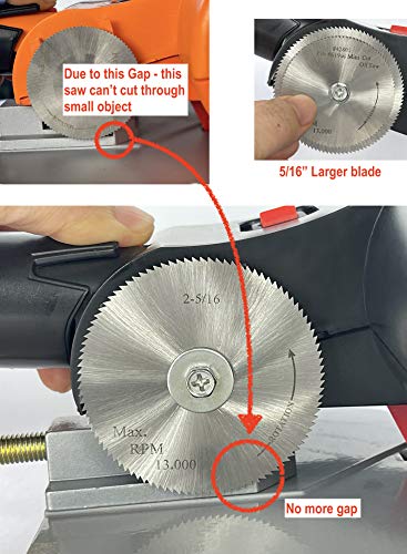 3 Pack 2 5/16" x 100T x 3/8" HSS Saw Blades -for Mini Miter Cut Off Chop Saw for Jounjip, Anaconda, Drill Master Benchtop Saws by JOUNJIP