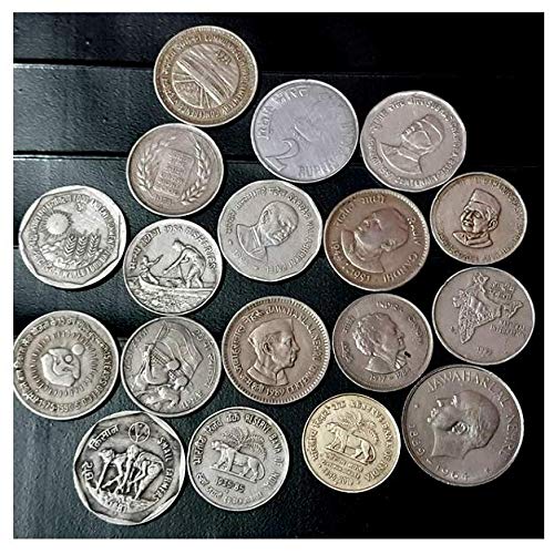 1960-90 Republic India 10 Different Very Old Vintage Rupee Paisa Indian Commemorative Coins - Superb Rare Historical Collectibles Set