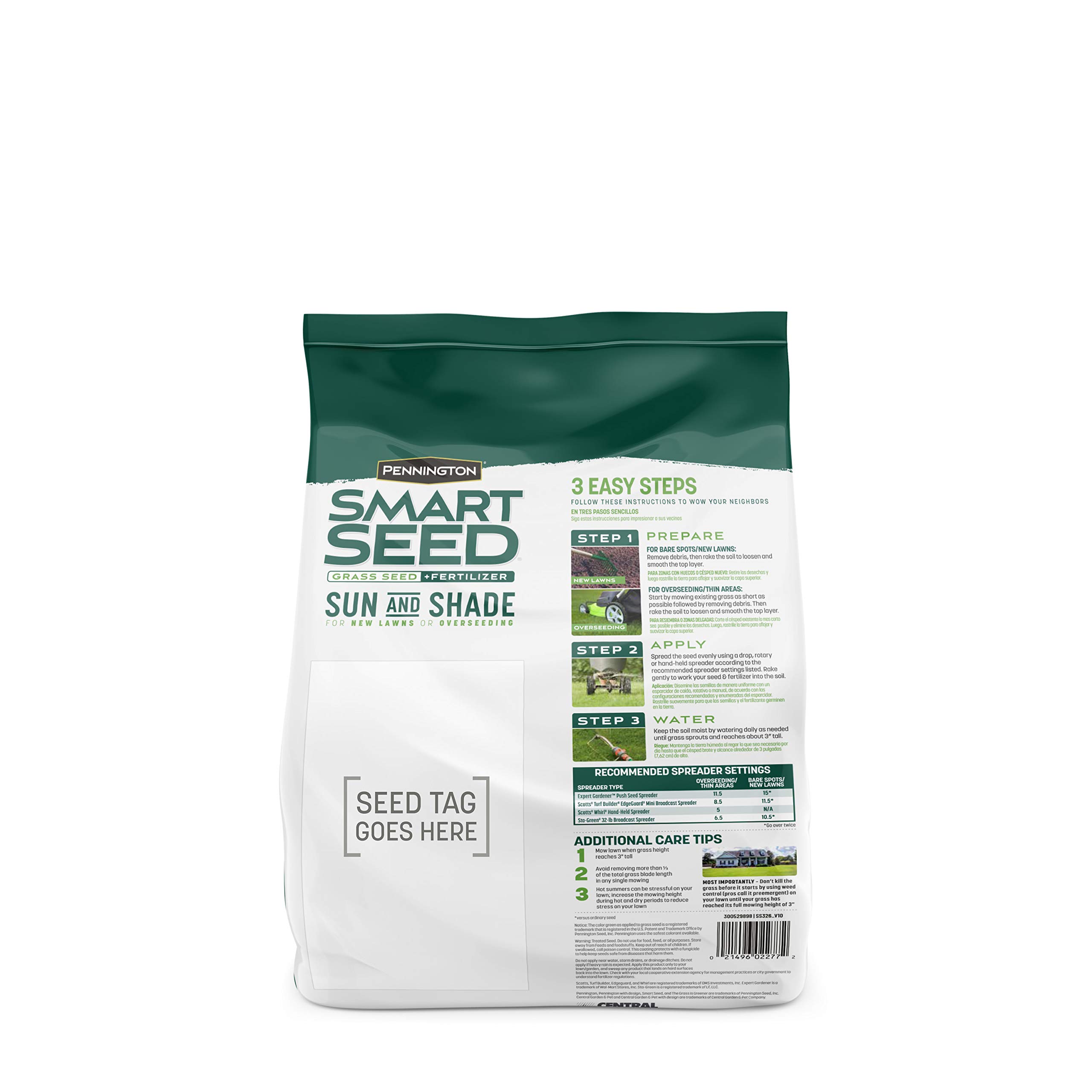 Pennington Smart Seed Sun and Shade Grass Mix 3 lb