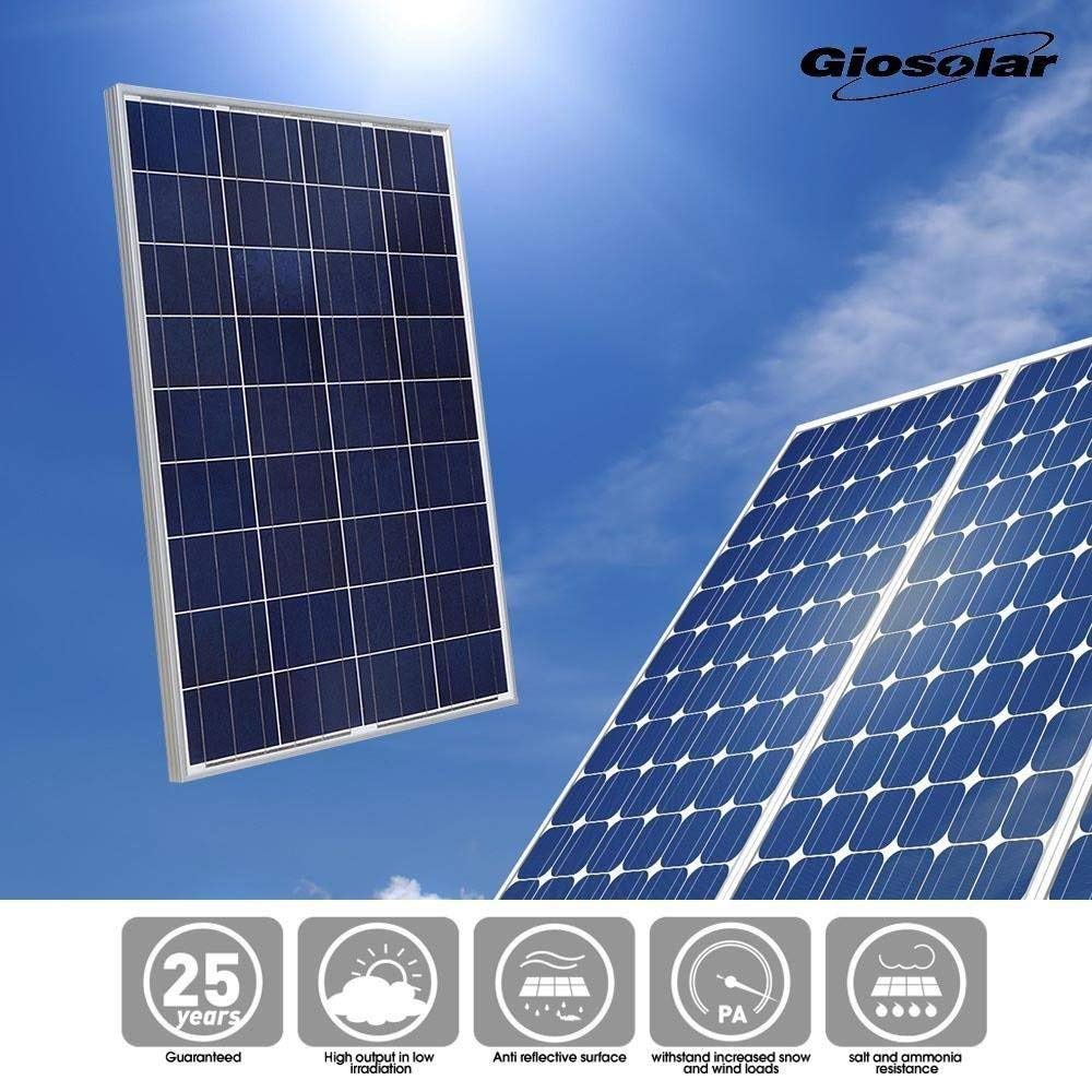 400 Watt Solar Panel Kit for Boat 12V 24V Battery Charger, 4pcs 100W Polycrystalline Solar Panels with 40A LCD Charge Controller + Accessory