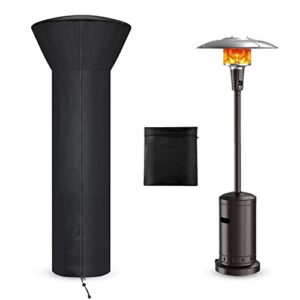 zejun patio heater covers, waterproof outdoor heater cover, propane heater covers for standing heater, 87" x 33" x 19" in dustproof, wind-resistant, uv-resistant, snow-resistant with storage bag