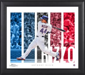 anthony rizzo chicago cubs framed 15" x 17" player panel collage - mlb player plaques and collages