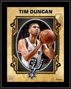 tim duncan san antonio spurs 10.5" x 13" sublimated hardwood classics player plaque - nba team plaques and collages