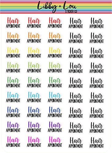 Hair Appointment Planner Stickers | Libby and Lou Sticker Co