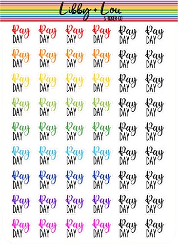 Pay Day Planner Stickers | Libby and Lou Sticker Co